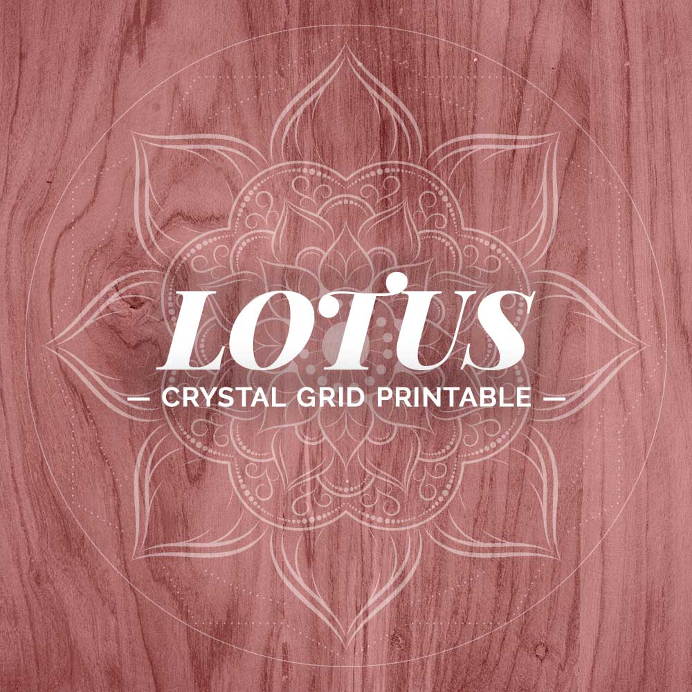 Crystal Grid Printable – Lotus – And Per Se Studios